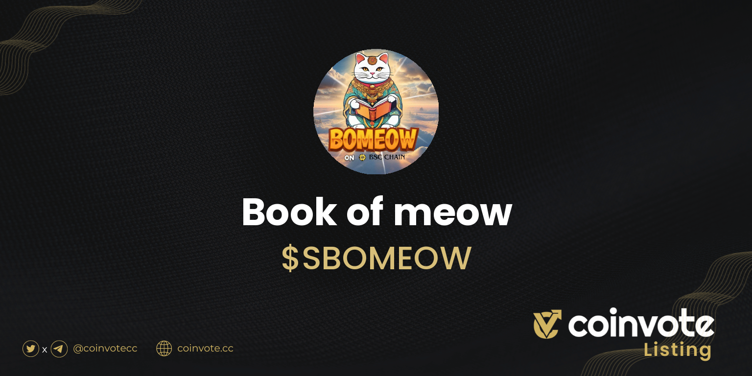 Book of meow (SBOMEOW, 12 Votes): Live Chart, Latest News, and ...